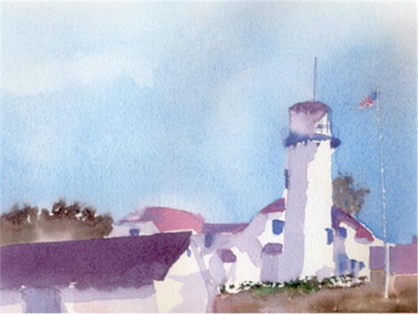 Chatham Light- Original Sold; Prints, Notecards Available